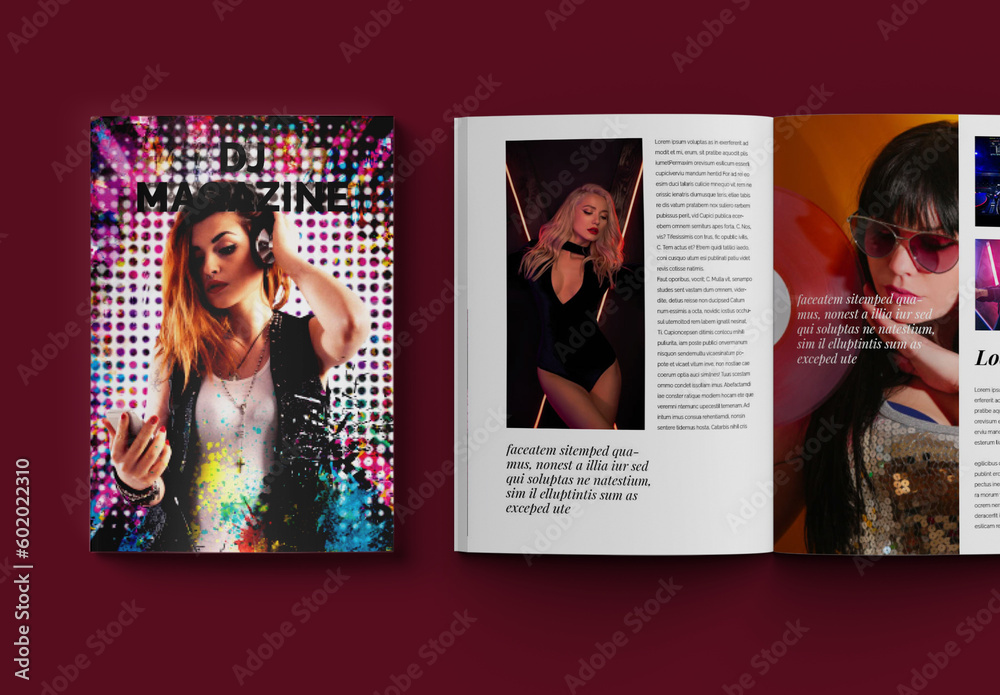 Magazine Layout Stock Template | Adobe Stock