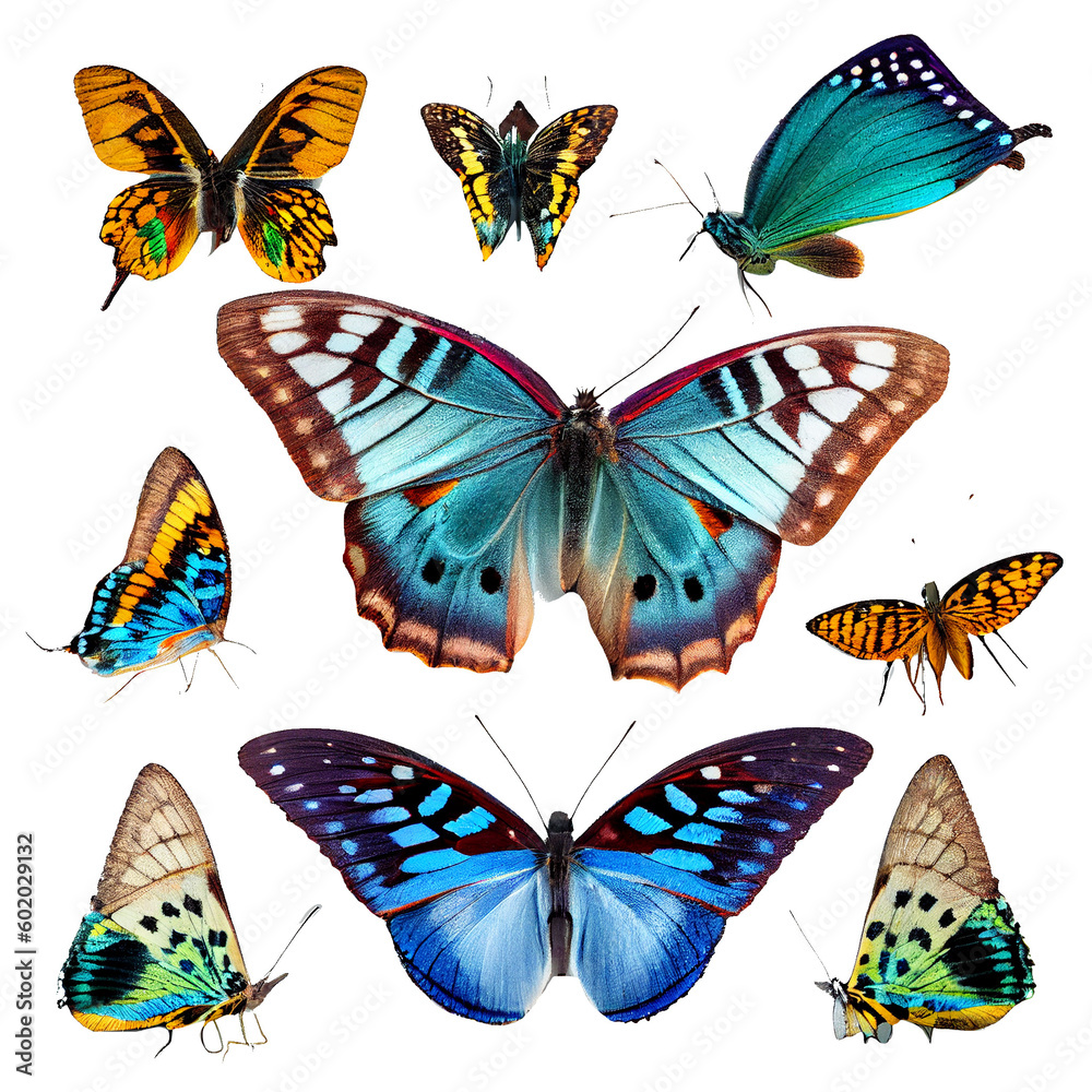 Beautiful and rare butterfly on a transparent background (PNG). AI ...