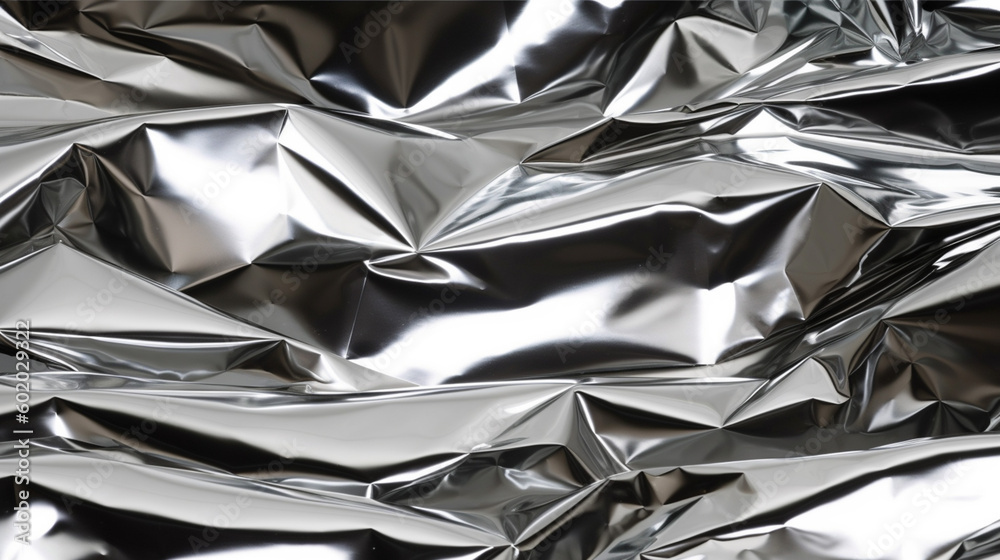 Holographic plastic wrinkled chrome foil film with contrast light ...