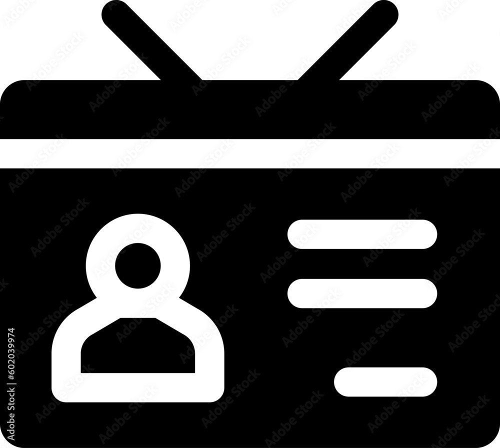 Vetor de Transparent Id Card Icon. Id Card Isolated on Transparent ...