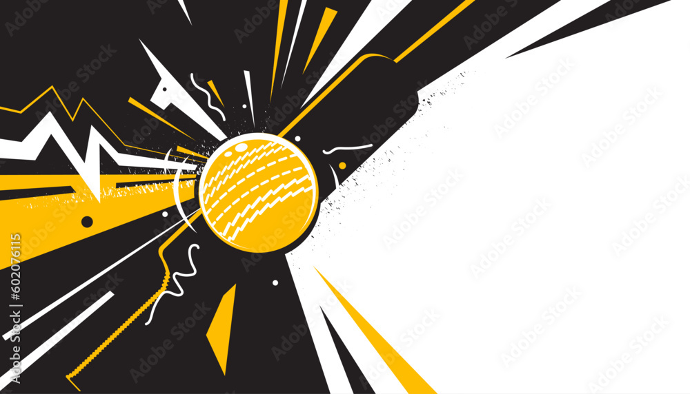 Vector illustration of cricket abstract background design for banner ...