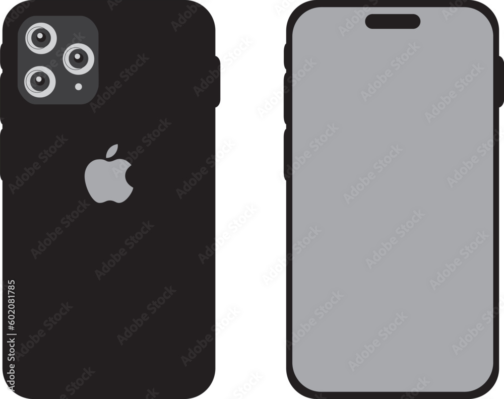 iPhone 15 ultra Mockup of ios 16 Template on white Background , Mock up ...