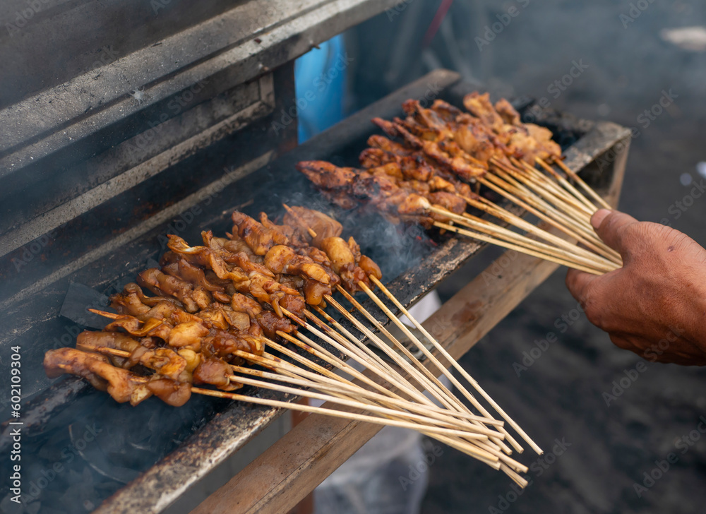 Sate Ayam or Chicken Satay, a traditional satay from Yogyakarta ...