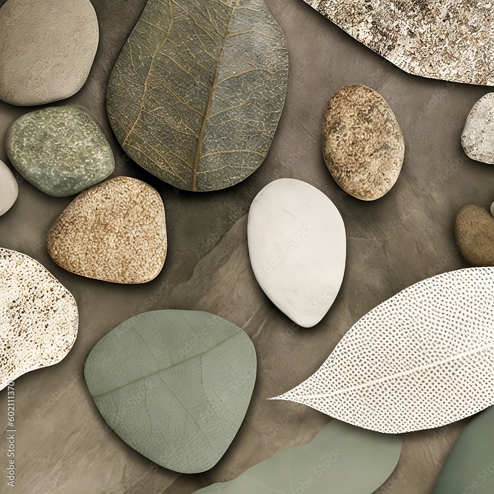 Nature's Inspiration: Organic textures of leaves and stones for your ...