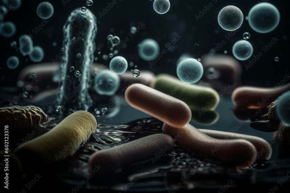 An image of bacteria in a wastewater treatment plant, illustrating the ...