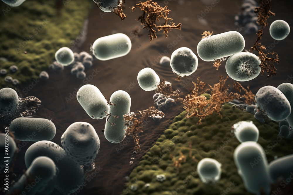 An image of bacteria in a wastewater treatment plant, illustrating the ...