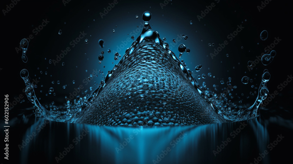 Water flowing design dancing water display Stock Illustration | Adobe Stock