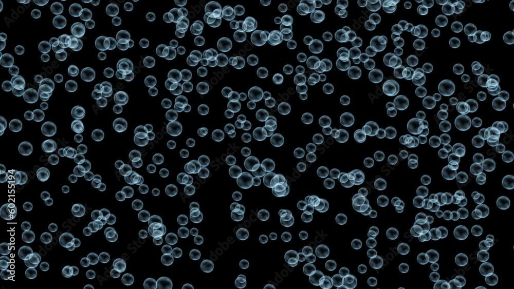 Sprite Bubble Background. Animation Of Bubble Flying Up, Water Bubbles ...