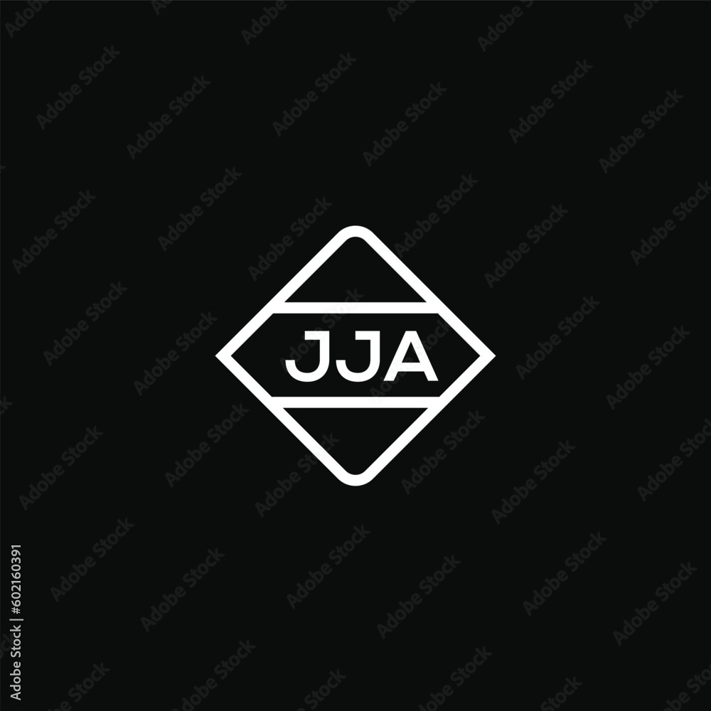 JJA letter design for logo and icon.JJA monogram logo.vector ...