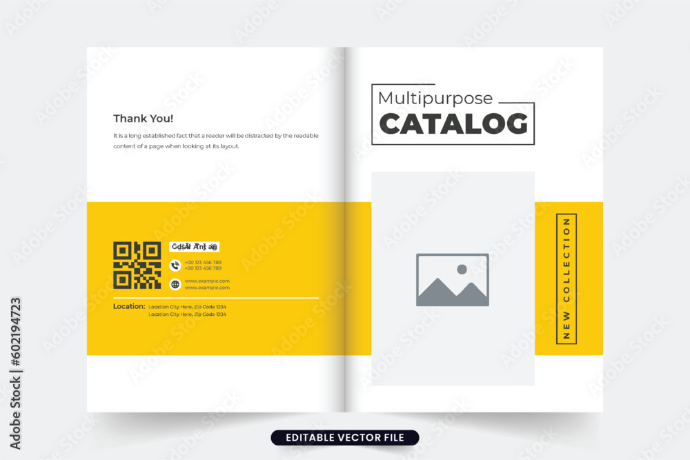 Vetor de Modern fashion product catalog magazine cover for marketing ...