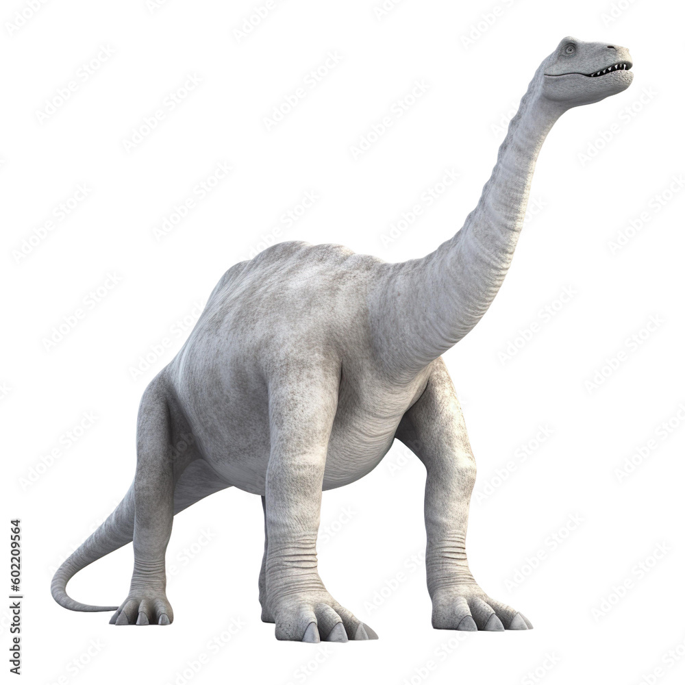 Dinosaur - Apatosaurus on transparent background, Generative ai Stock ...