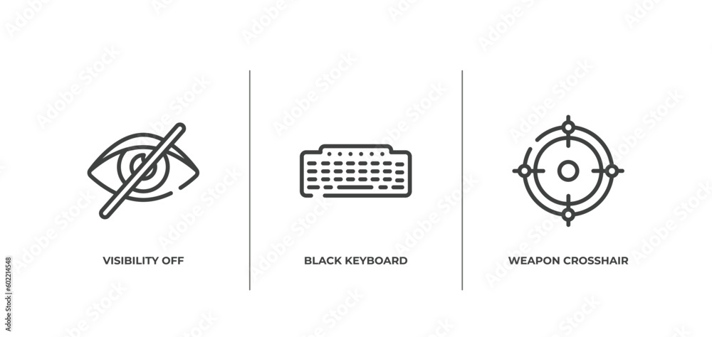 cursors and pointers outline icons set. thin line icons sheet included ...