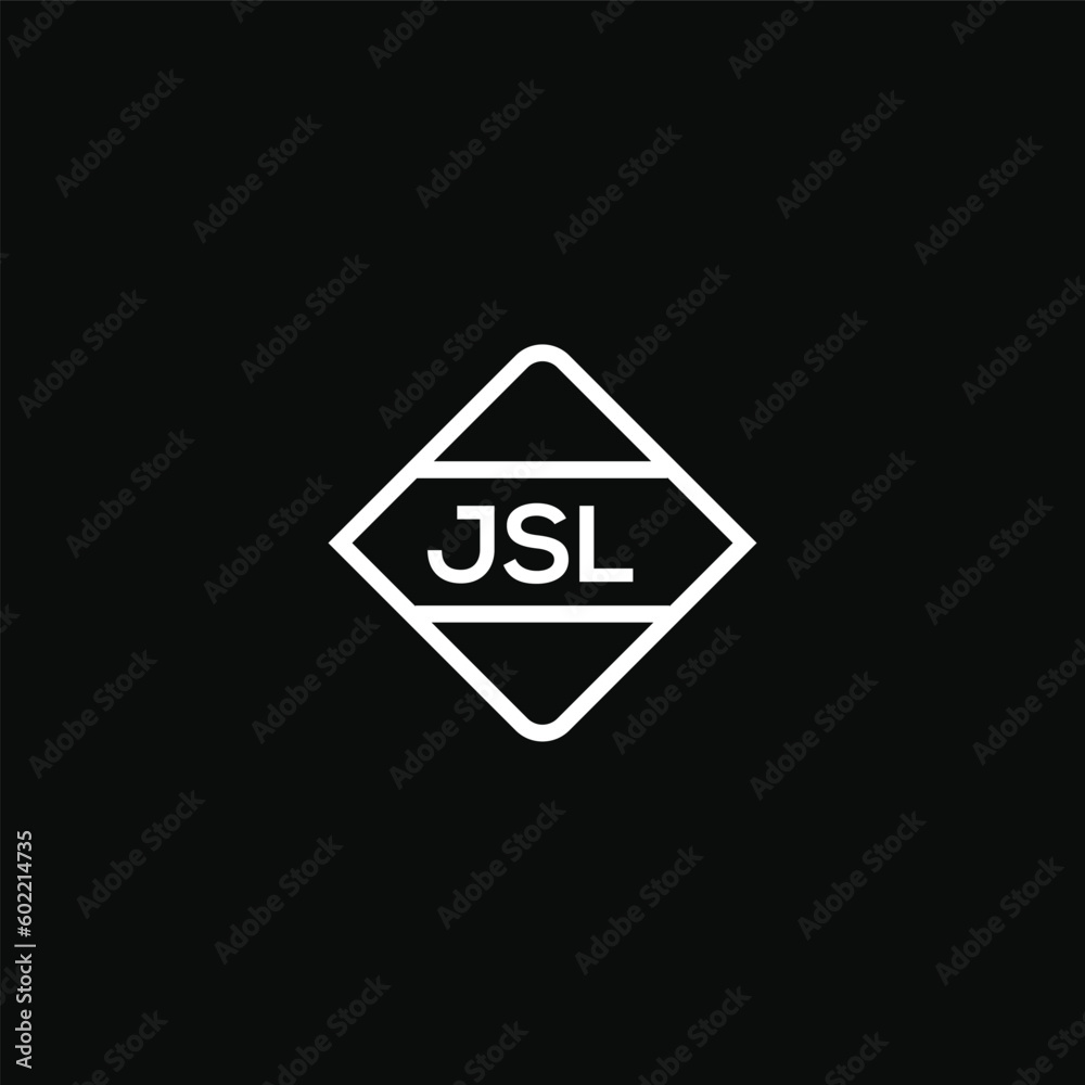 JSL letter design for logo and icon.JSL monogram logo.vector ...
