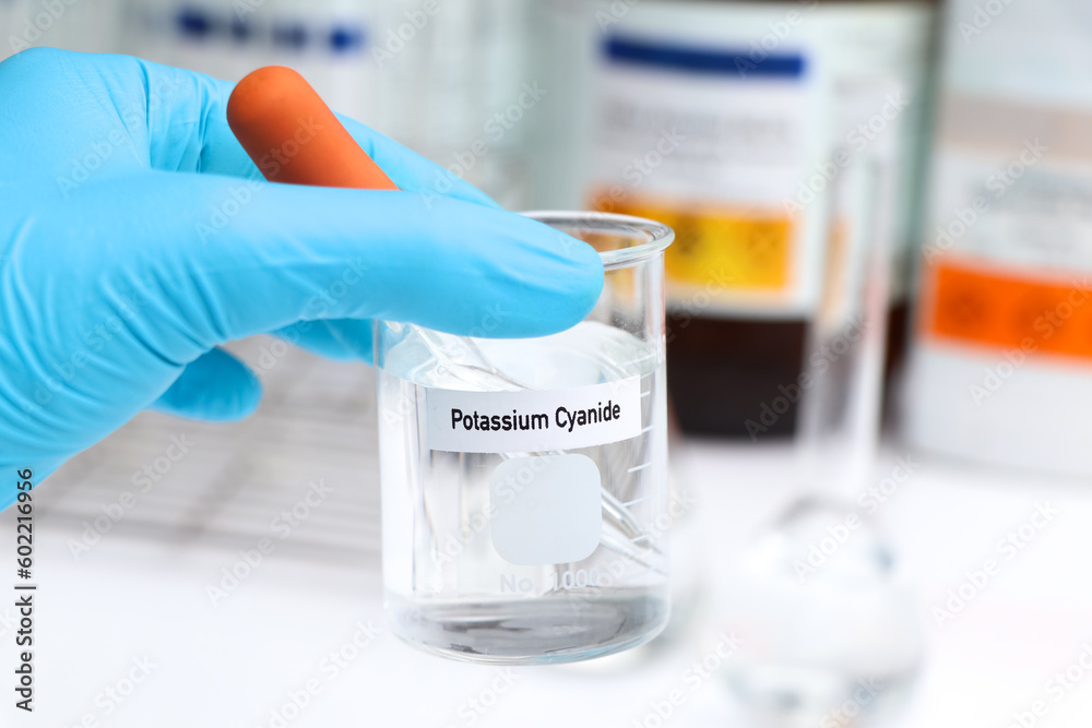Potassium Cyanide Solution, Hazardous chemicals and symbols on ...