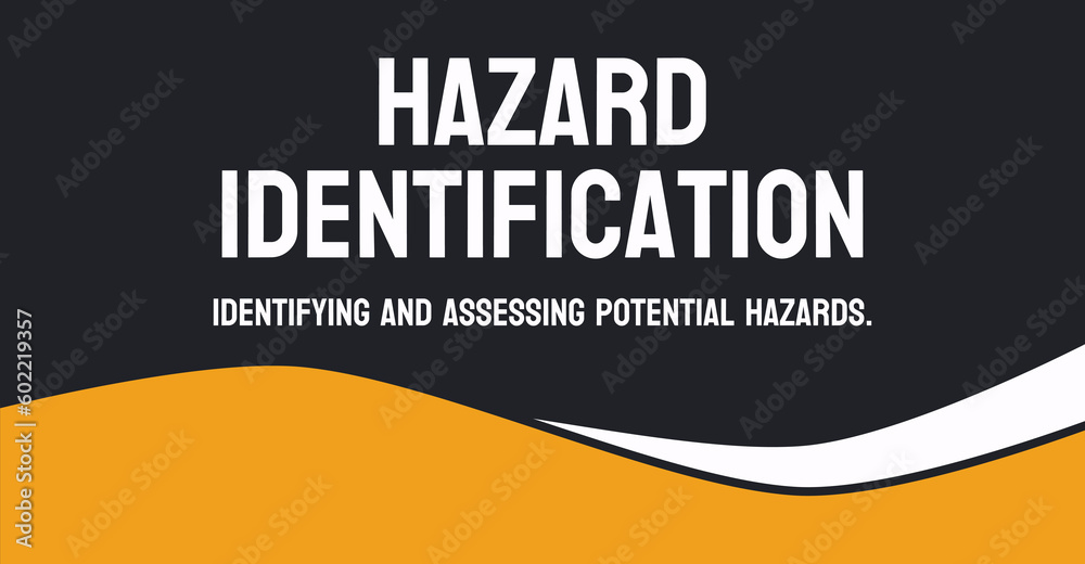 Hazard Identification - Identifying potential workplace hazards. Stock ...