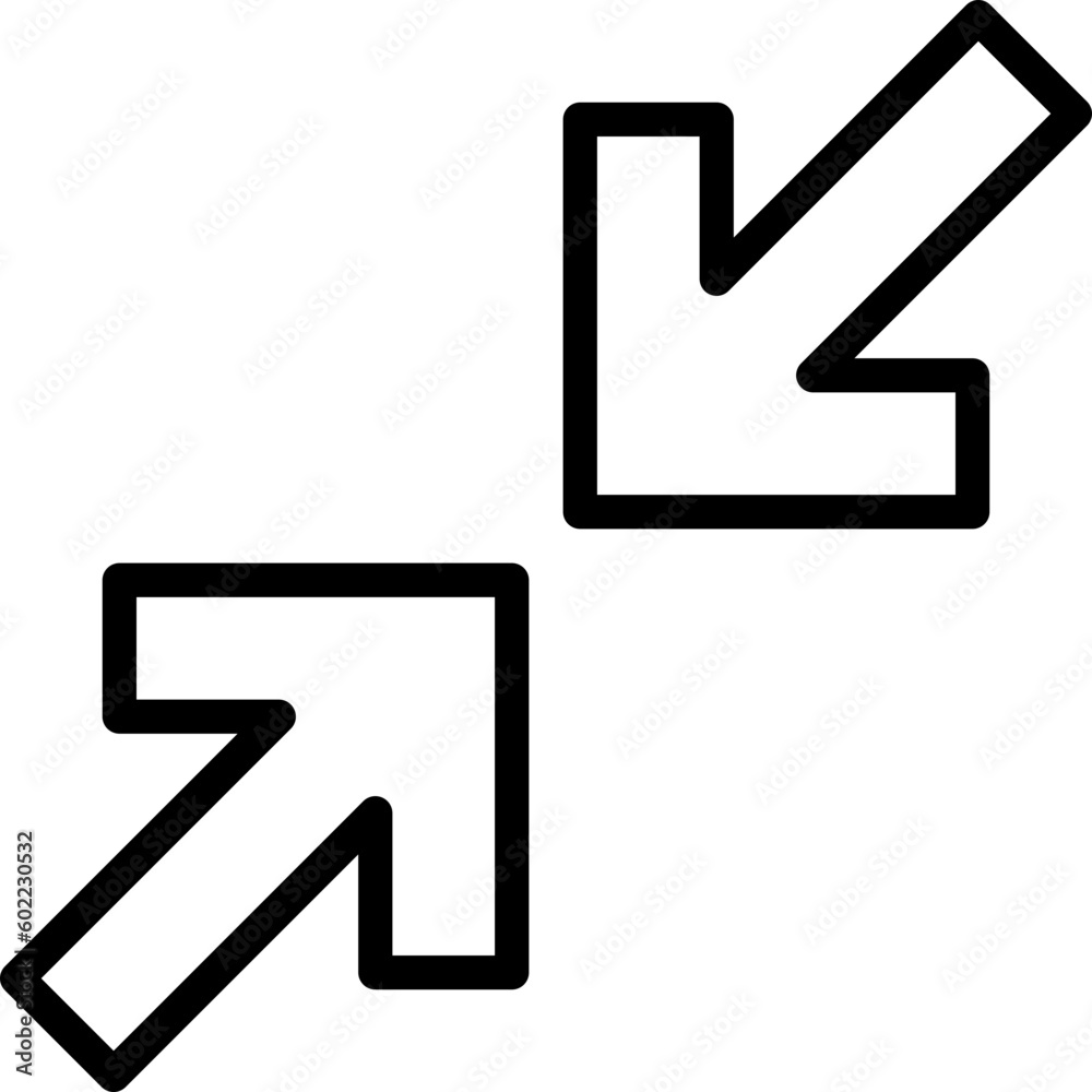 shrink icon Stock Vector | Adobe Stock