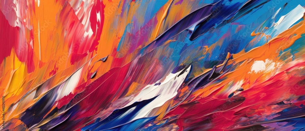 High resolution image of a colorful abstract painting. Unique abstract ...