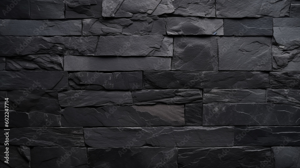 Black stone background. Created with generative Ai technology. Stock ...