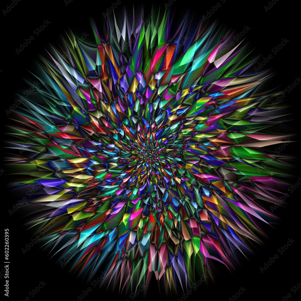 Spirograph style colourful pattern and design in red colours on a plain ...