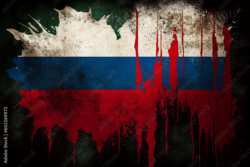 Flag of Russia or the State Flag of the Russian Federation background ...