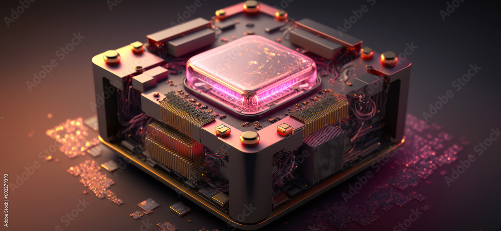 Fantasy game gaming CPU ,or a girl gamers CPU. Imaginal High-end CPU ...