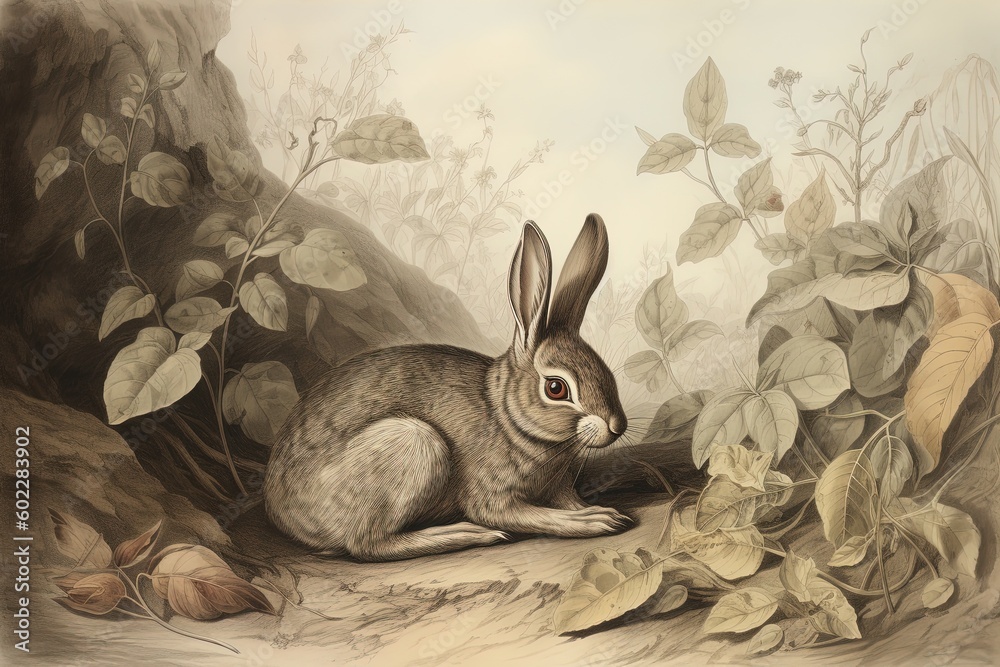 Realistic and Lifelike Depiction of a Rabbit with Intricate Details and ...