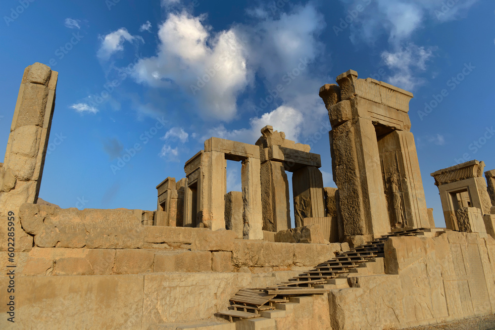 Persepolis, located in the Iranian city of Shiraz and the capital of ...