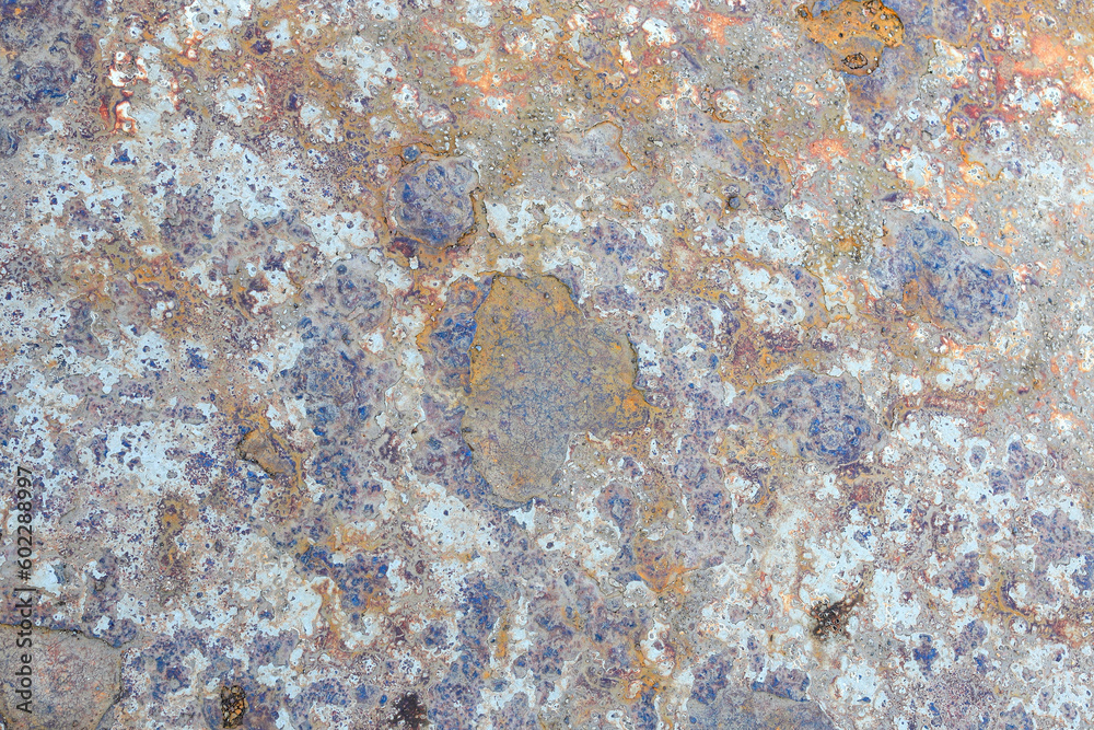 deteriorate of metals. Corrosion of metal. Rust and corrosion in the ...