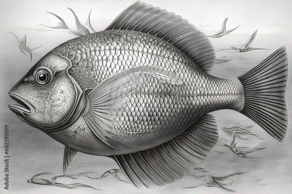 Delicate & Intricate: A Stunning Depiction of a Sunfish Captured with ...