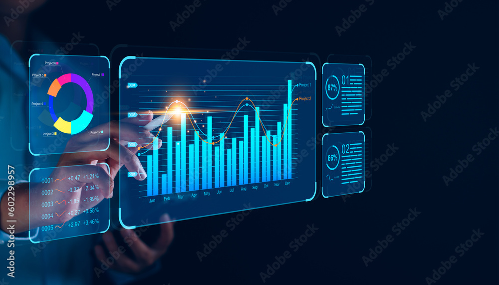 Poster KPI key performance indicator business technology concept – Wall ...