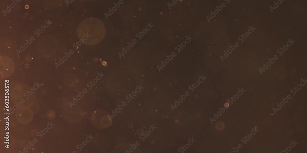 Golden glitter background in slow motion. Beautiful transition with real gold particles flying ...