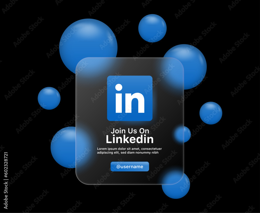 Join us on linkedin. Linkedin logo social media icon button in ...
