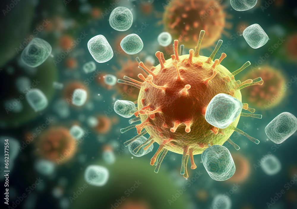 Superbug strain bacterial concept of MRSA. Like a killer microbe that ...