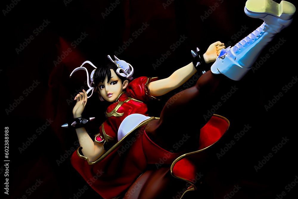 Osaka,Japan - May 15, 2023 : Display of STREET FIGHTER CHUN-LI -RED ...