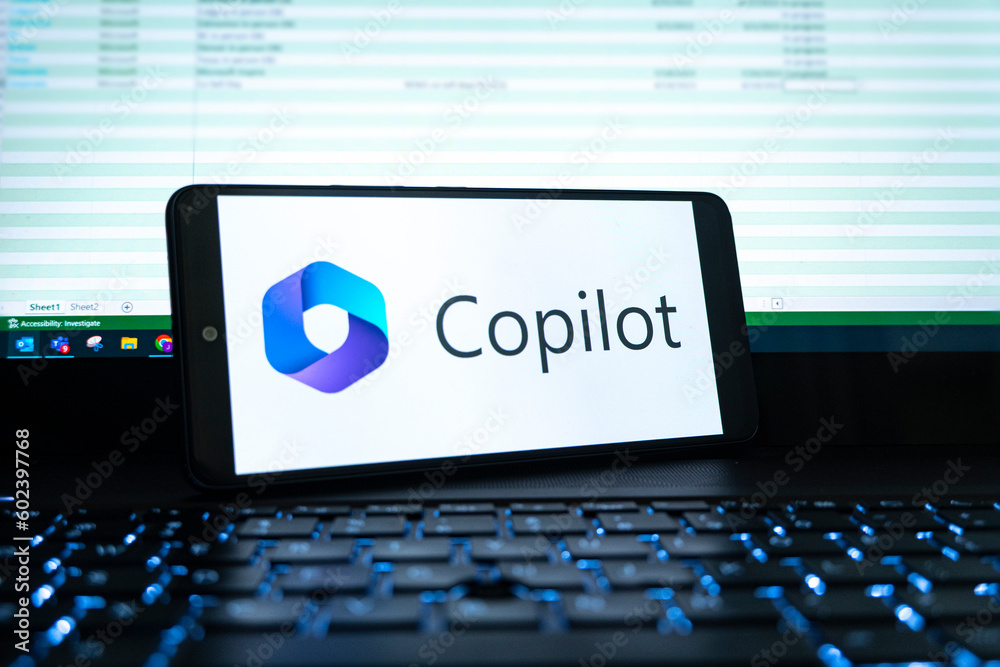 Microsoft Copilot Artificial Intelligence Assistant For Applications And Services. Photos ...
