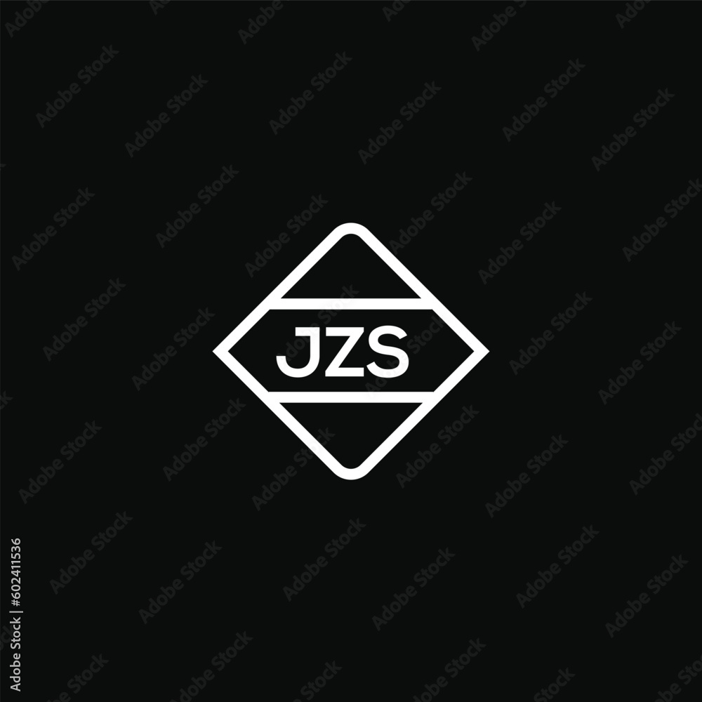 JZS letter design for logo and icon.JZS monogram logo.vector ...
