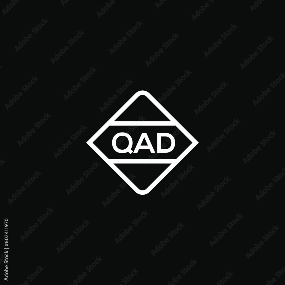QAD letter design for logo and icon.QAD monogram logo.vector ...