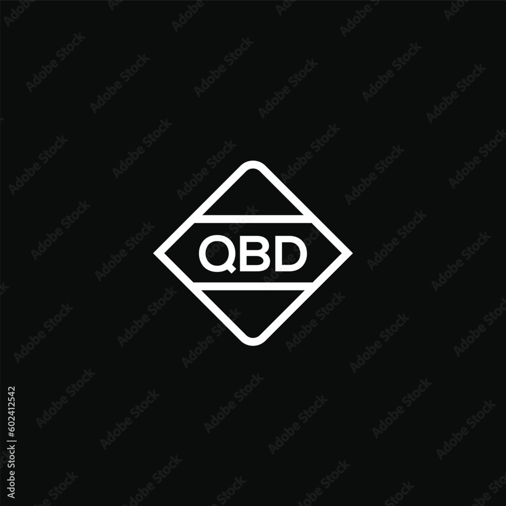 QBD letter design for logo and icon.QBD monogram logo.vector ...