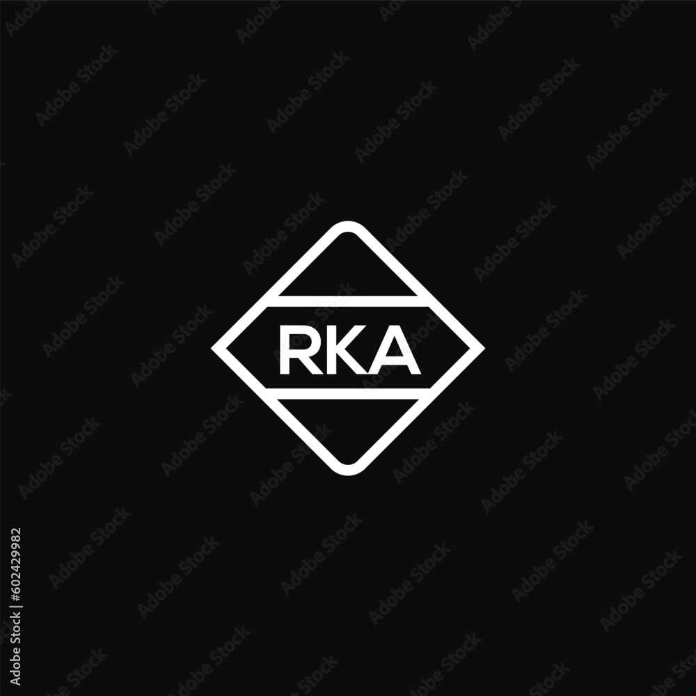 RKA letter design for logo and icon.RKA monogram logo.vector ...