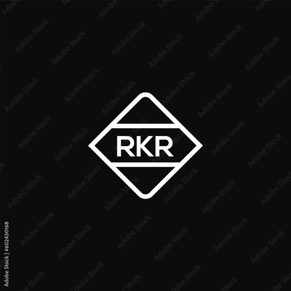 RKR letter design for logo and icon.RKR monogram logo.vector ...