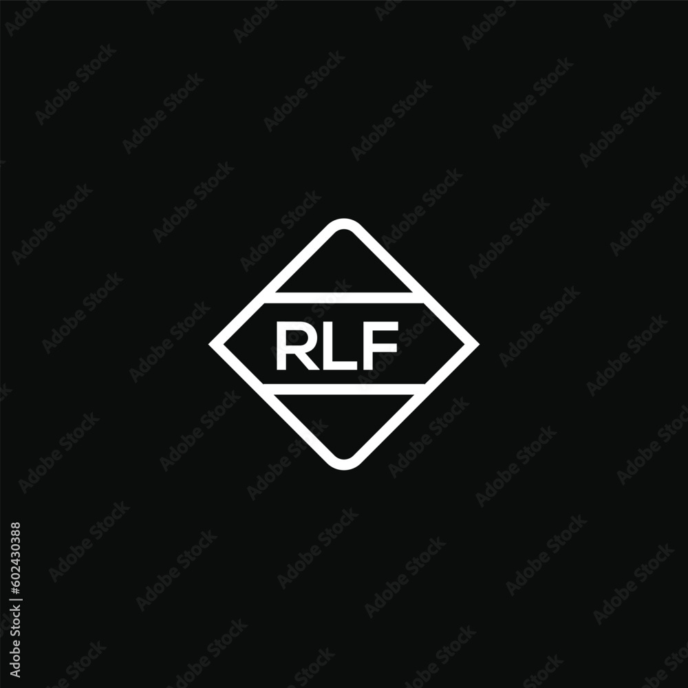 RLF letter design for logo and icon.RLF monogram logo.vector ...