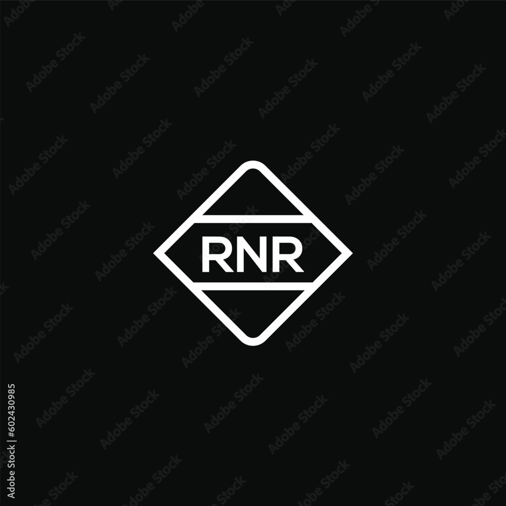 RNR letter design for logo and icon.RNR monogram logo.vector ...