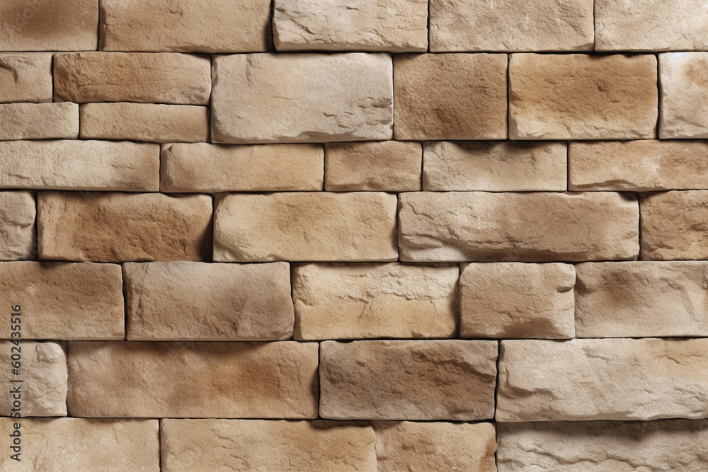 Seamless old sandstone brick wall background texture. Tileable vintage ...