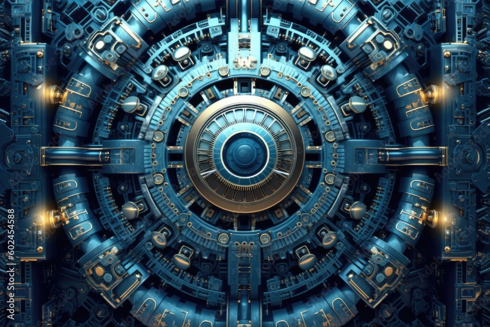 The Business of Tomorrow: A futuristic technology background featuring ...