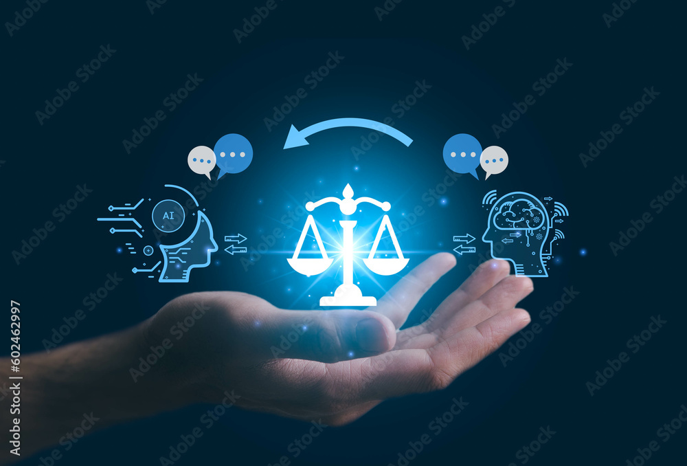 AI ethics or AI Law concept. Developing AI codes of ethics. Compliance ... AI ethics or AI Law concept. Developing AI codes of ethics. Compliance ...