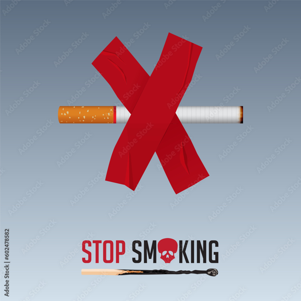 May 31st World No Tobacco Day concept design. No Smoking Day poster ...