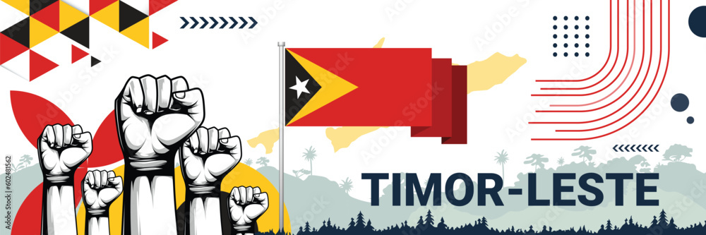 Celebrate Timor Leste independence in style with bold and iconic flag ...