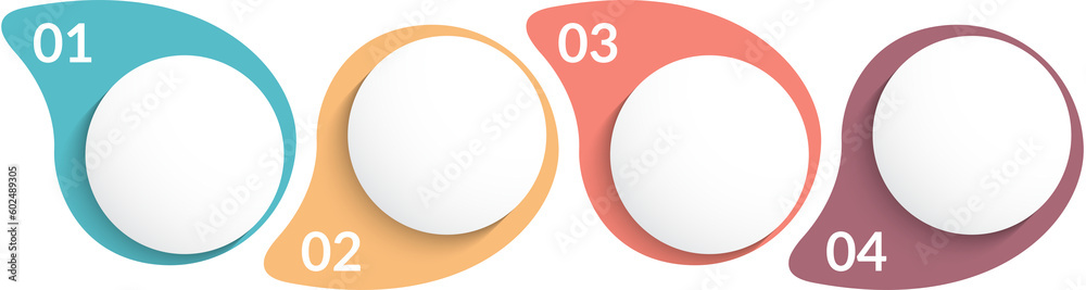 Infographic template with 4 steps, workflow, process chart Stock ...