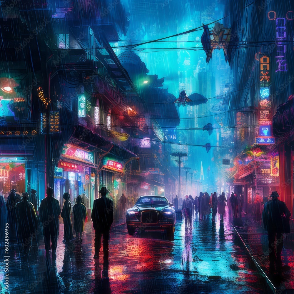 サイバーパンクの風景