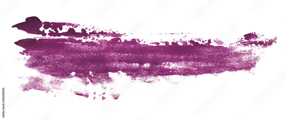 Shiny dark purpley brush watercolor painting isolated on transparent ...